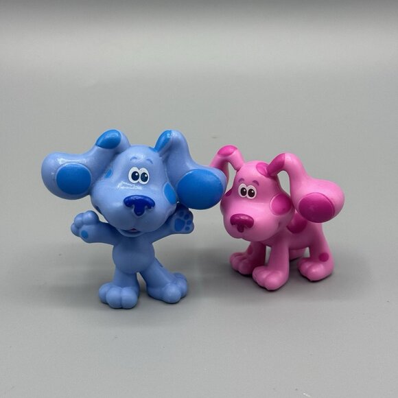 Viacom | Toys | Blues Clues Figures Blue And Magenta 2 2 Tall Pvc Cake ...